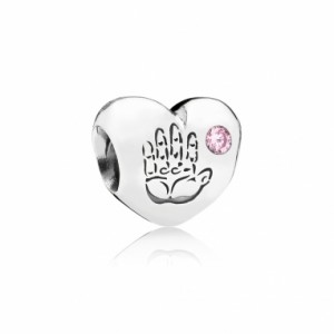 Pandora zilveren charm Its a Girl 791280PCZ, baby bedel Meisje pandora ...